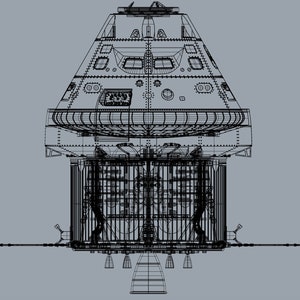 NASA SLS Orion Capsule and Support Module (3D Printable File) *detailed ...