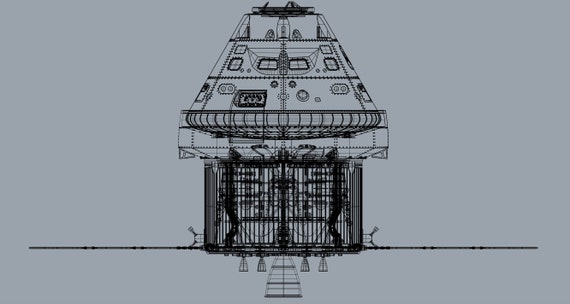 Orion Spacecraft Drawings