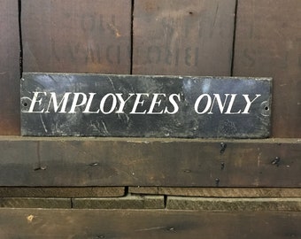 Employees only sign | Etsy