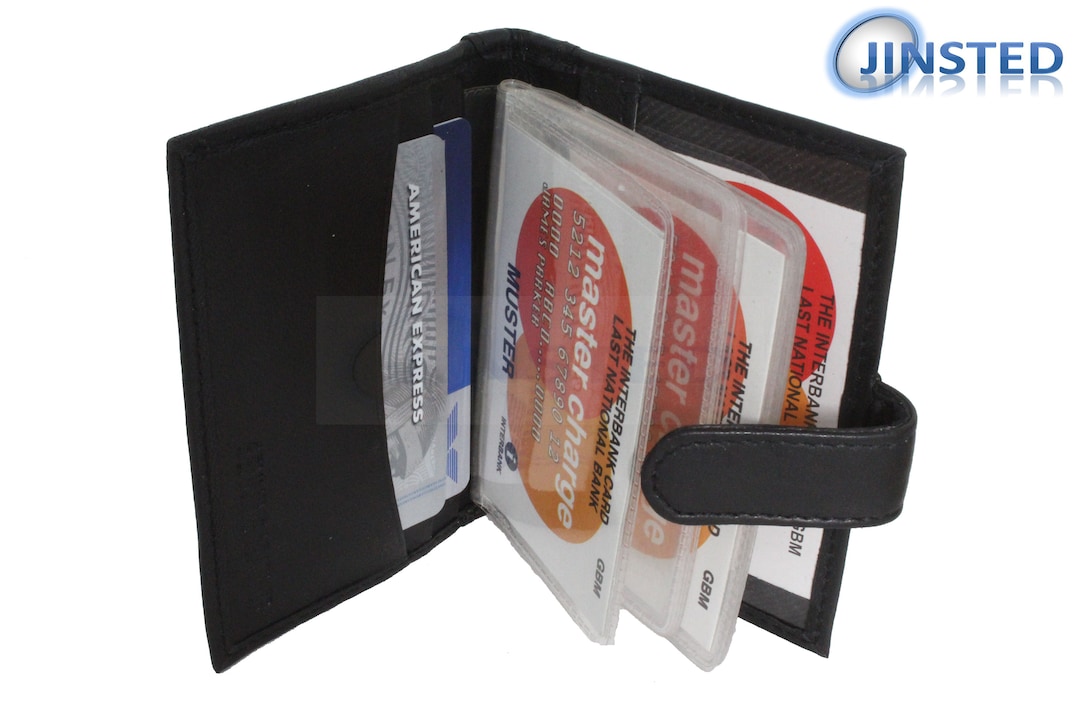 Small Leather Bi Wallet. 3 Card and Detachable 14 Card Section. RFID ...