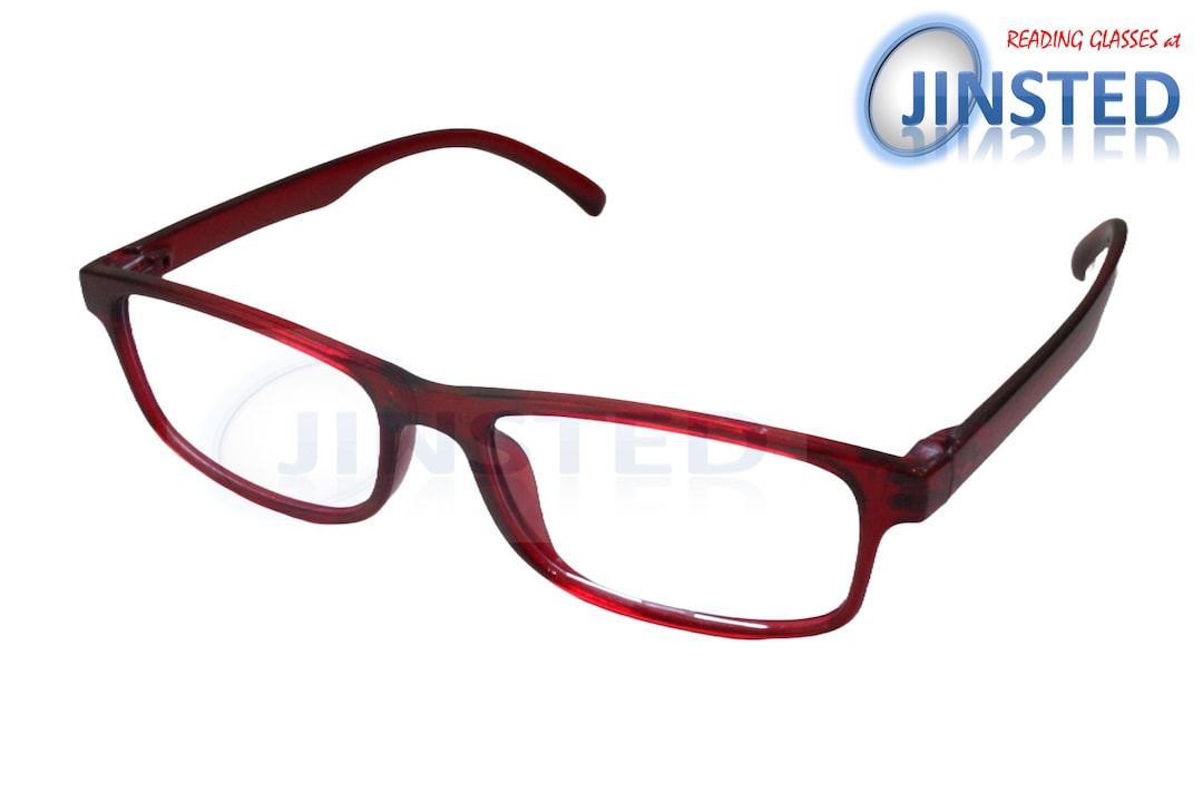 Adult Stylish Unisex Red Adult Reading Glasses. Spectacles Strength ...