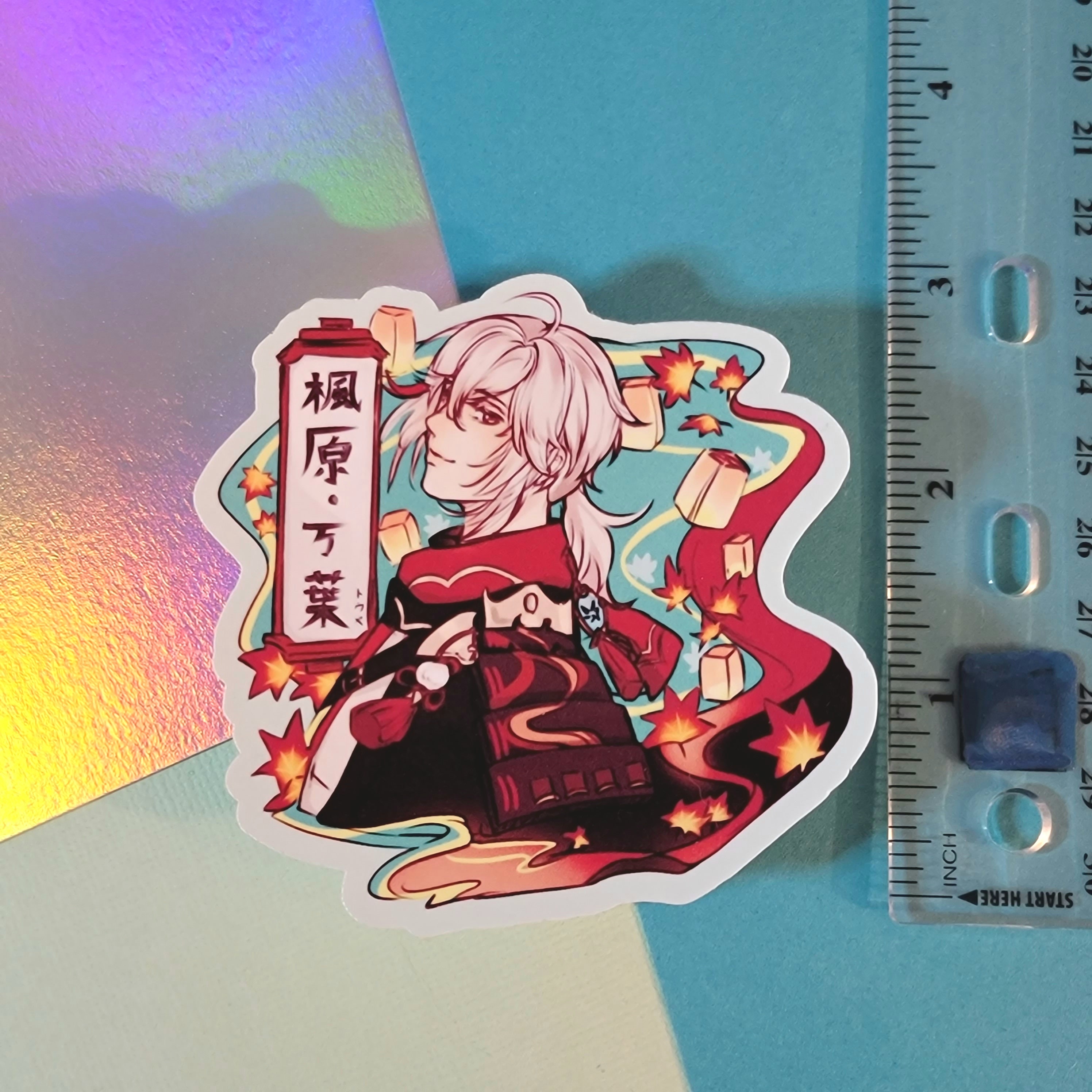 Genshin Impact Kazuha Sticker Genshin Impact Stickers High Quality ...