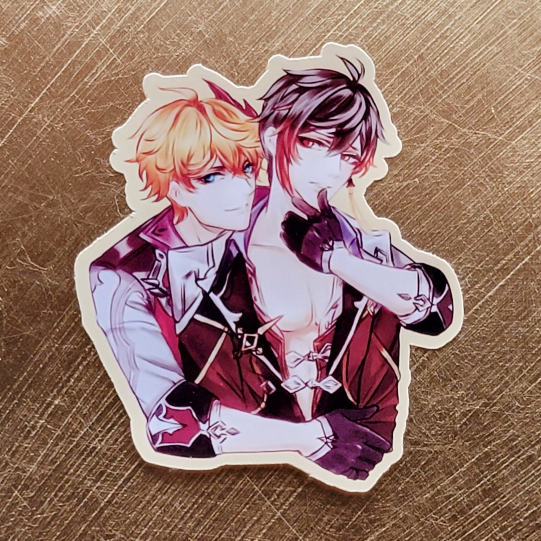 Genshin Impact Tartaglia X Zhongli Sticker Yaoi BL Genshin - Etsy