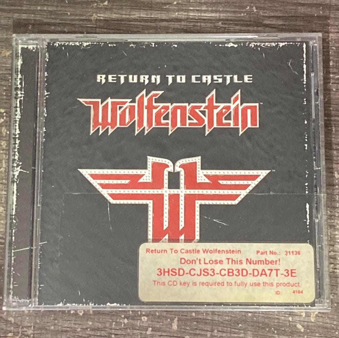 Vintage Wolfenstein Return to the Castle PC Game - 2001 - Etsy