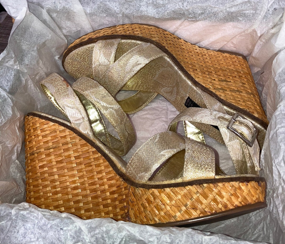 Steve Madden’s STEVEN Vintage Y2K Bettina Natural Wedge Sandals - Etsy