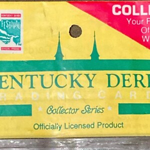 NEW Vintage Kentucky Derby Trading Cards, Collector Series, 1990 – Pack ...