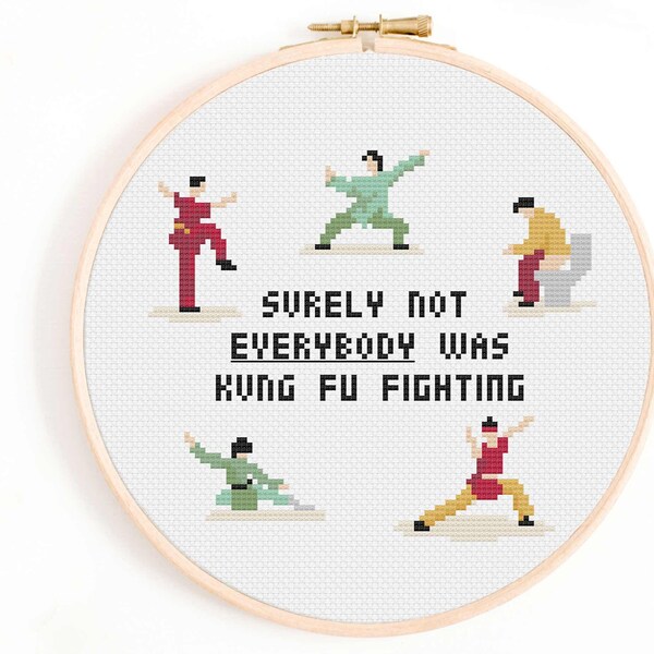 Kung Fu Cross Stitch Pattern - Etsy