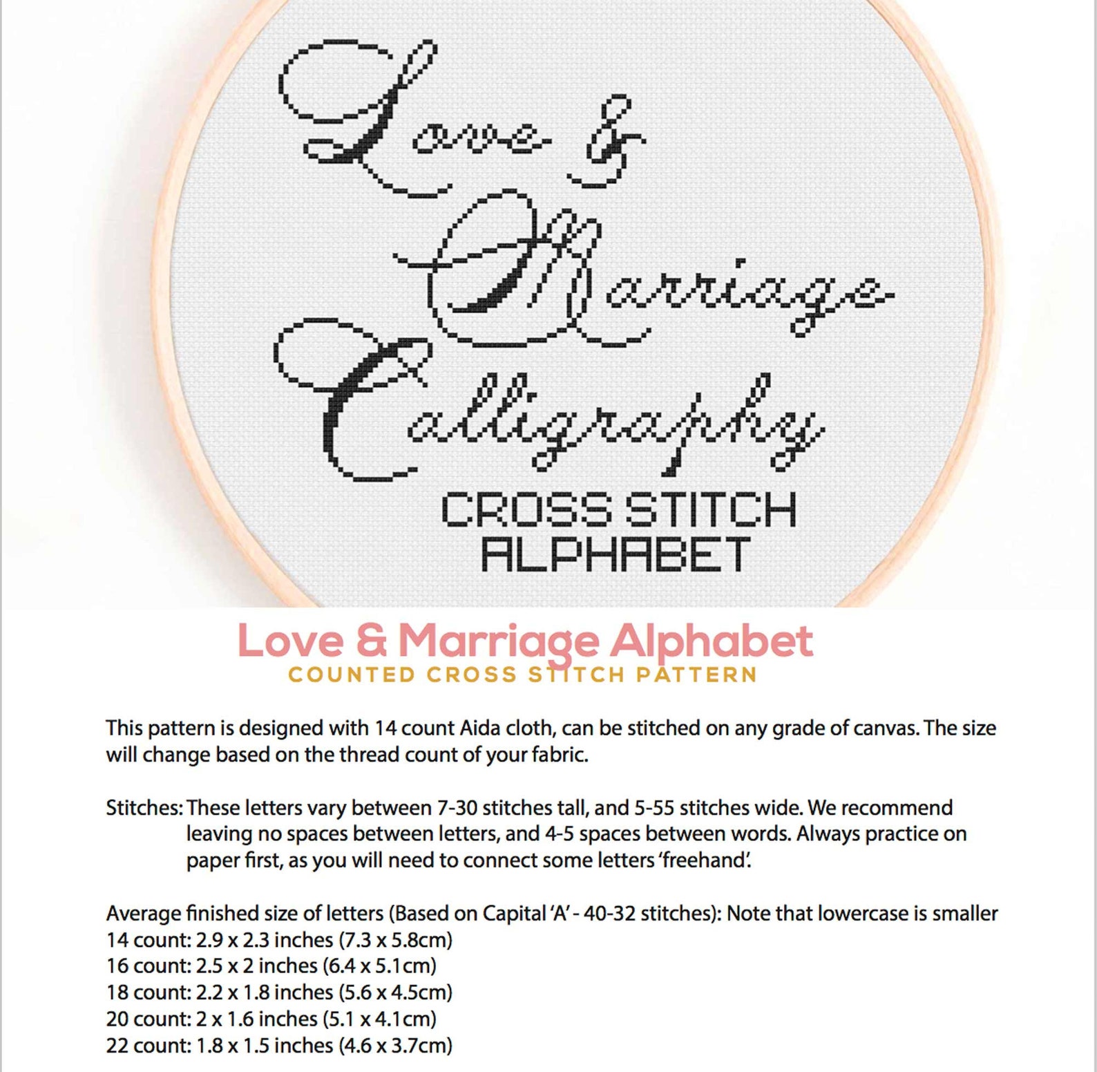 10 Cursive and Calligraphy Cross Stitch Alphabets Bundle of - Etsy ...