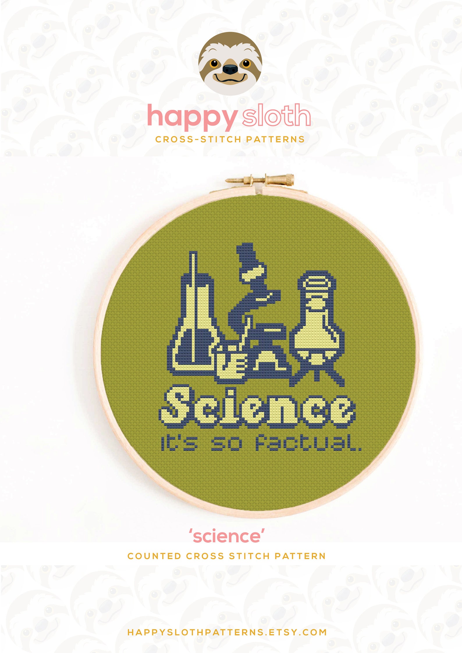 Science Cross Stitch Pattern: Chemistry Laboratory (digital Download ...