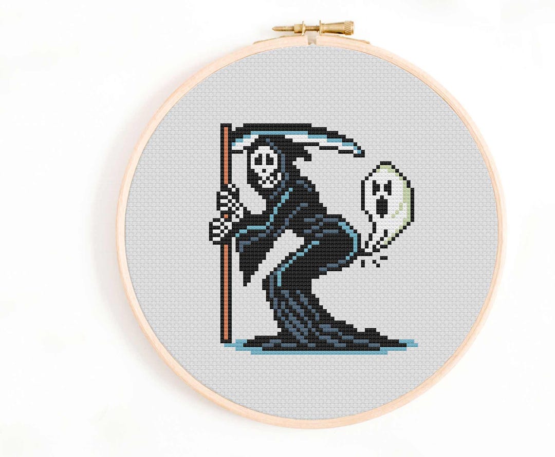 Funny Farting Grim Reaper Cross Stitch Pattern (digital Download) - Etsy