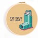 Funny Asthma Inhaler Cross Stitch Pattern: Meme Embroidery (digital ...