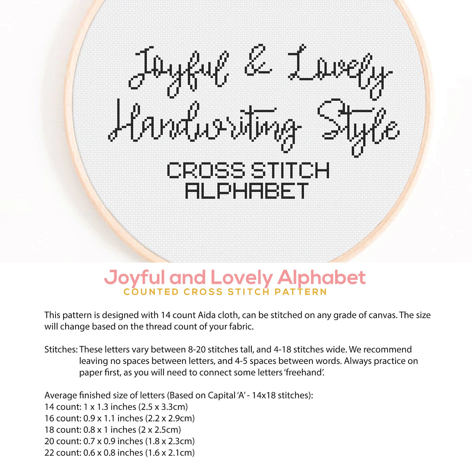 10 Cursive and Calligraphy Cross Stitch Alphabets Bundle of - Etsy ...
