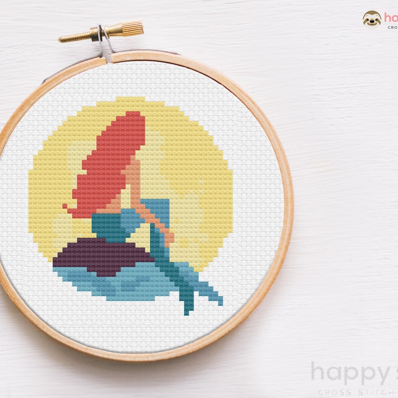 Mermaid Cross Stitch Pattern - Etsy