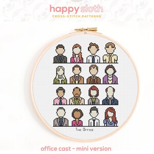 The Office Michael Scott Cross Stitch Pattern Jim and Pam Cross Stitch ...
