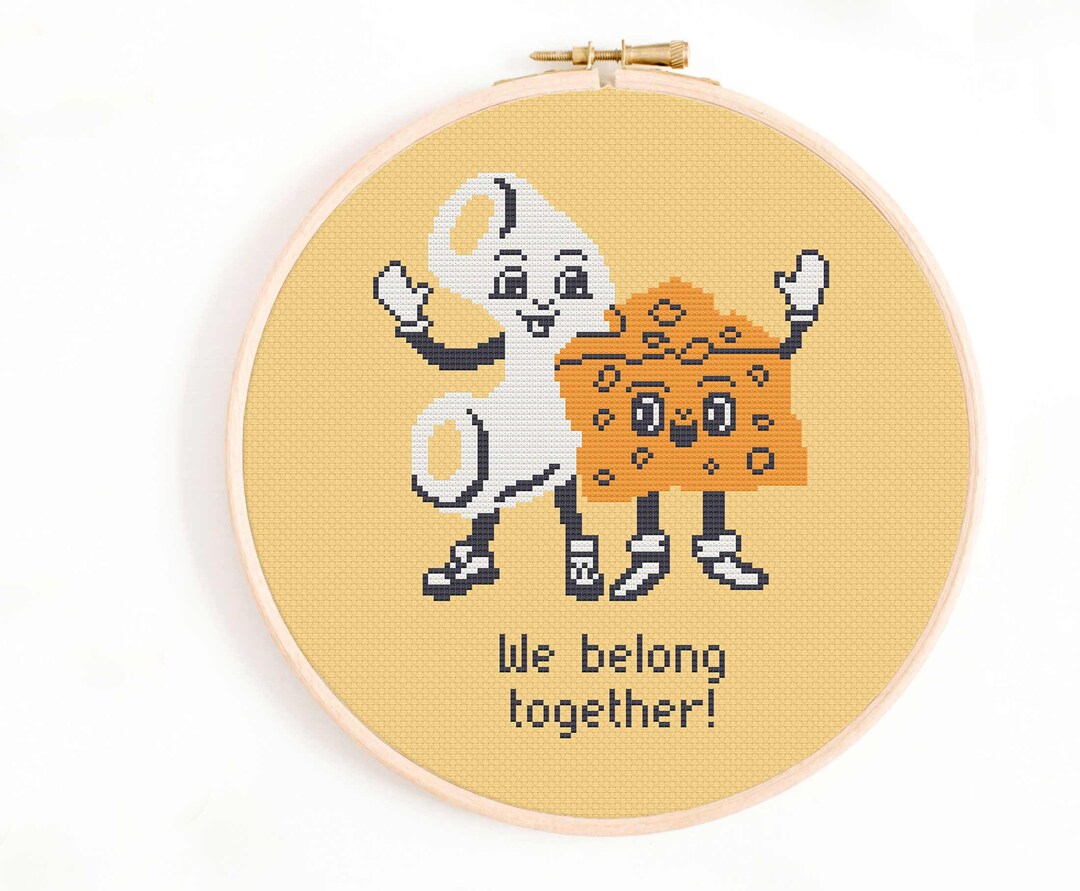 Macaroni and Cheese Cross Stitch Pattern / Kawaii Food Cross - Etsy