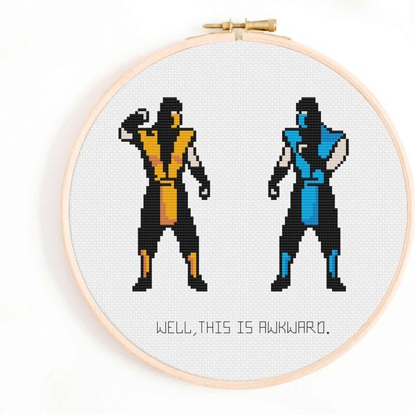 8 Bit Cross Stitch - Etsy