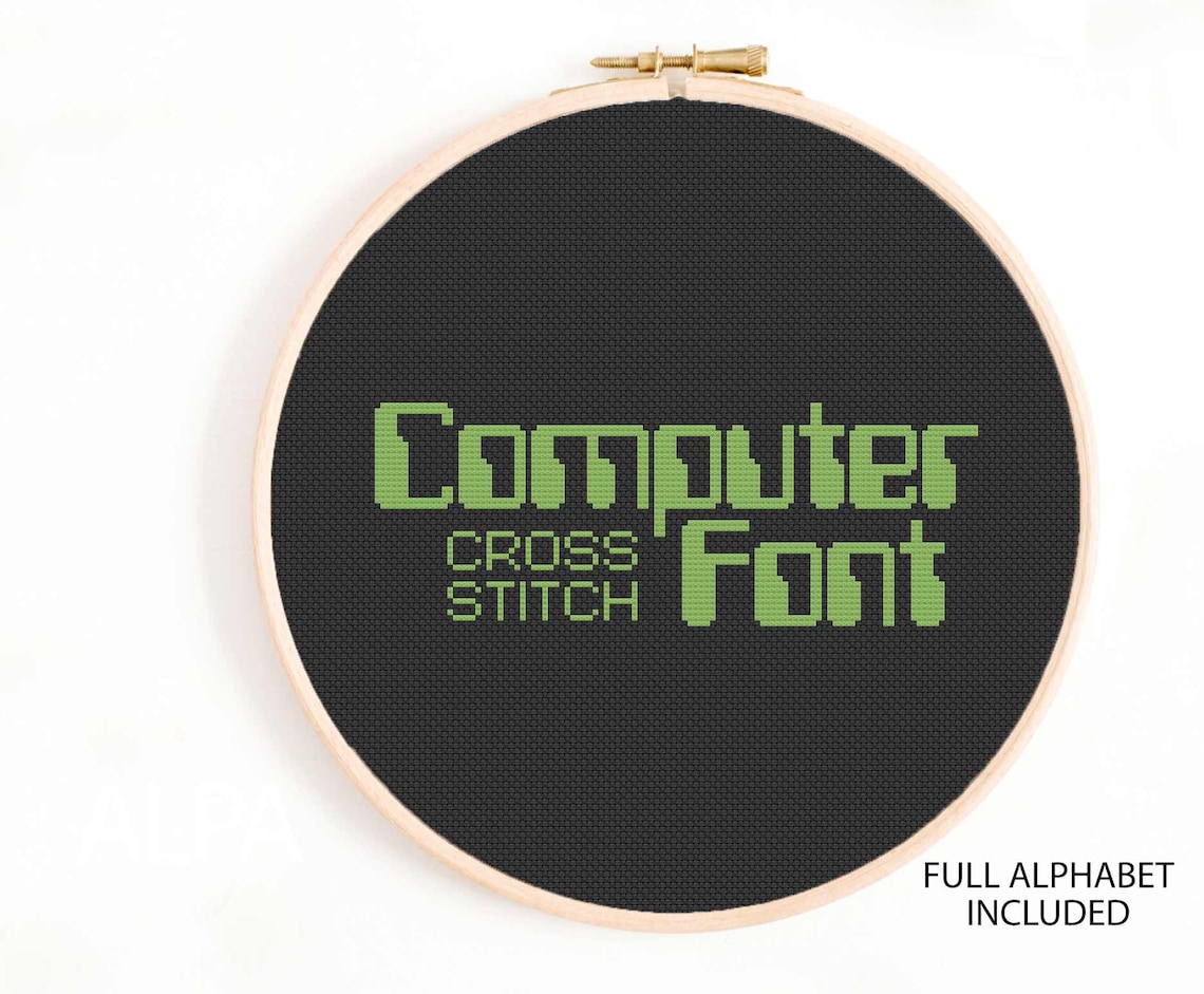 Retro Computer Alphabet Full Alphabet Cross Stitch Chart - Etsy Canada