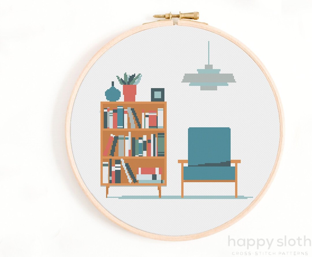 Mid Century Furniture Cross Stitch Pattern - Etsy