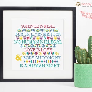 Woke Cross Stitch Sampler Pattern. Feminist Cross Stitch - Etsy