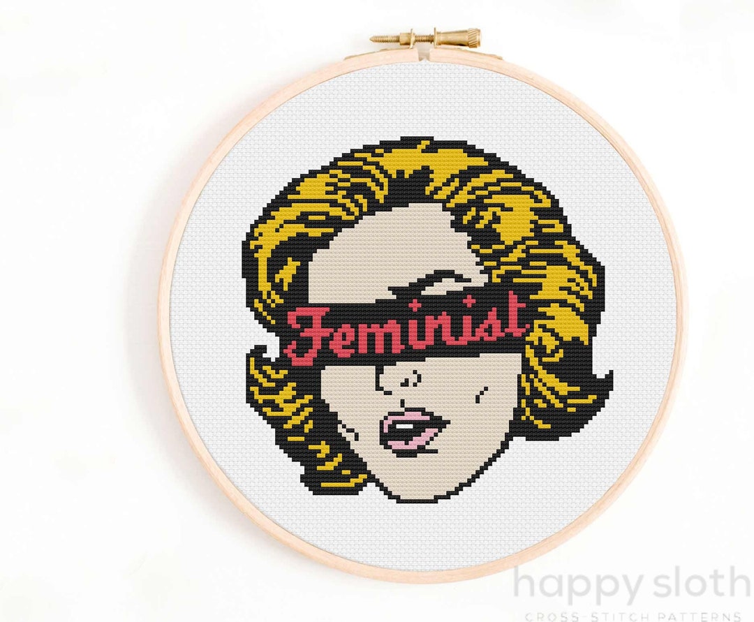 Feminist Cross Stitch Pattern / Pop Art Cross Stitch Pattern ...