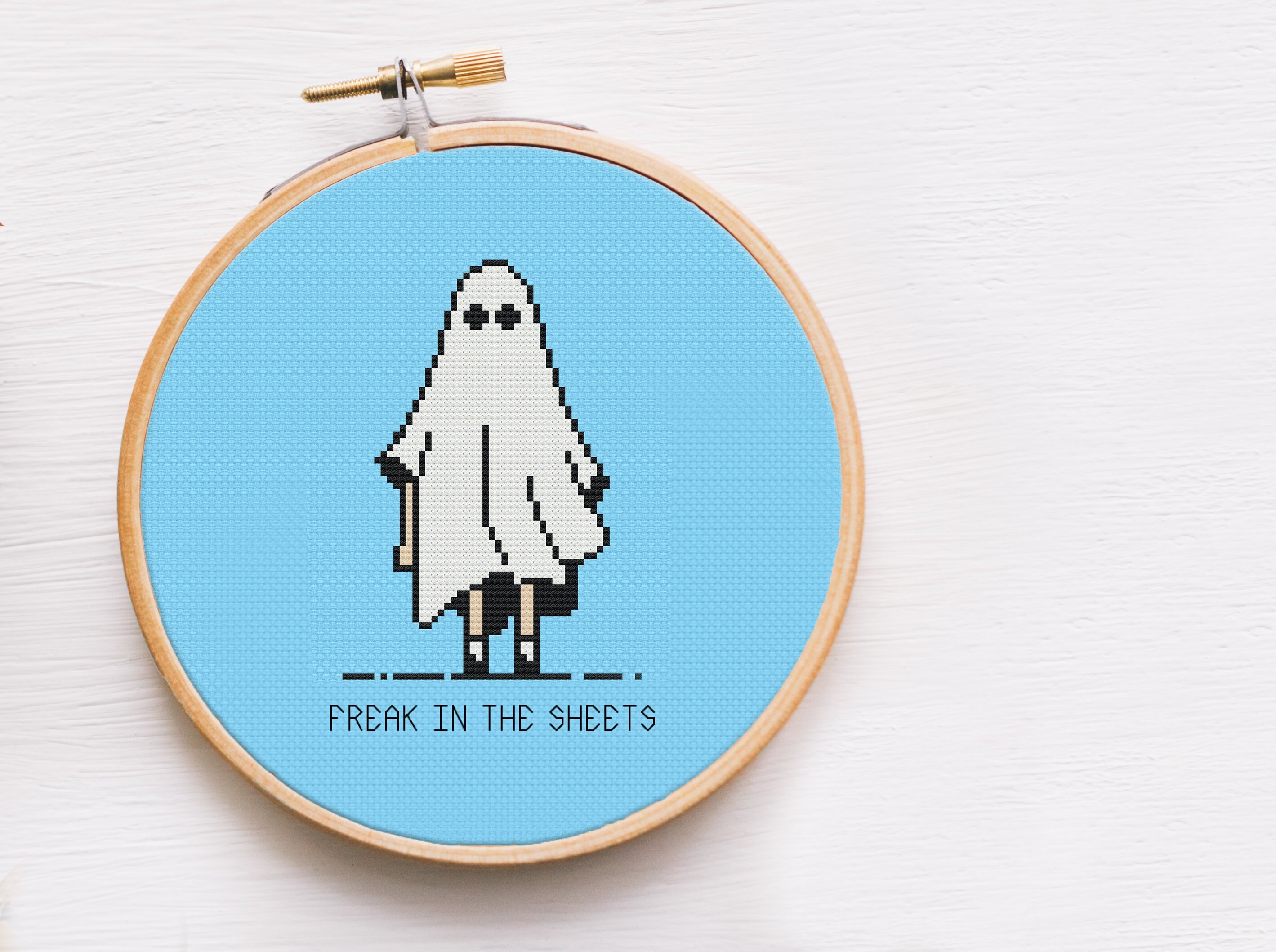 Ghost Cross Stitch Art & Collectibles Fiber Arts etna.com.pe