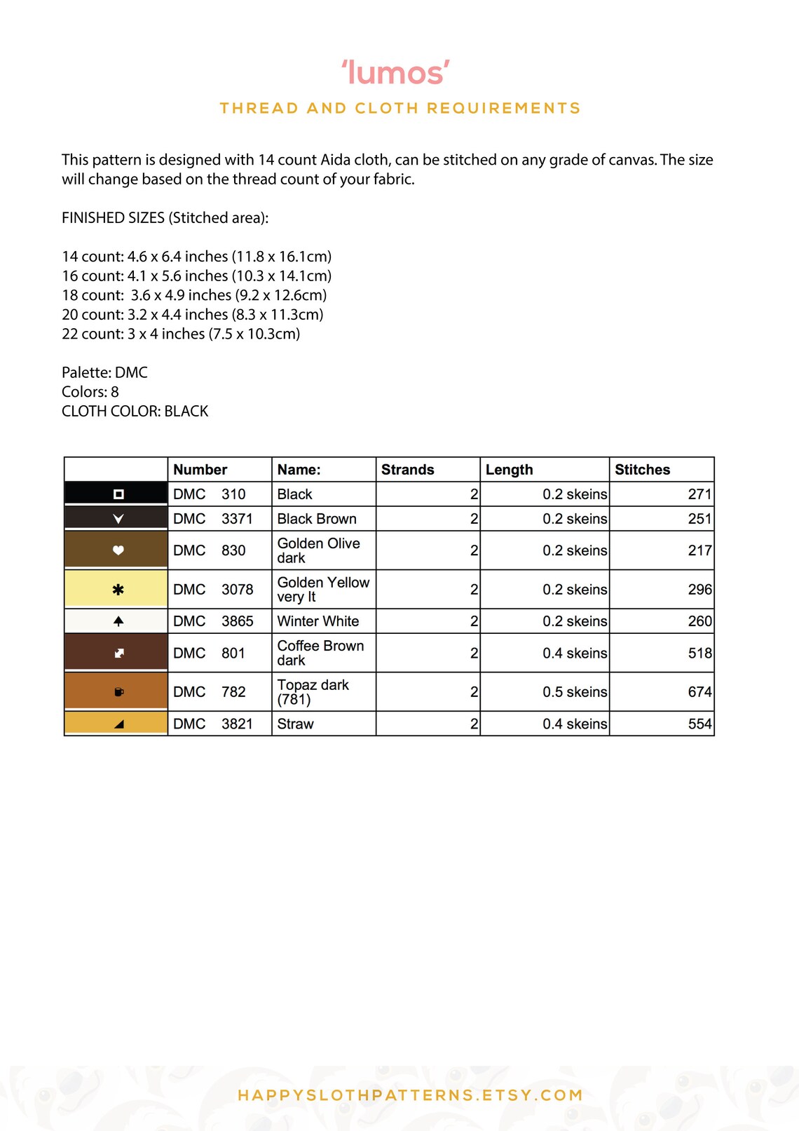 Magic Spell Cross Stitch Pattern - Etsy