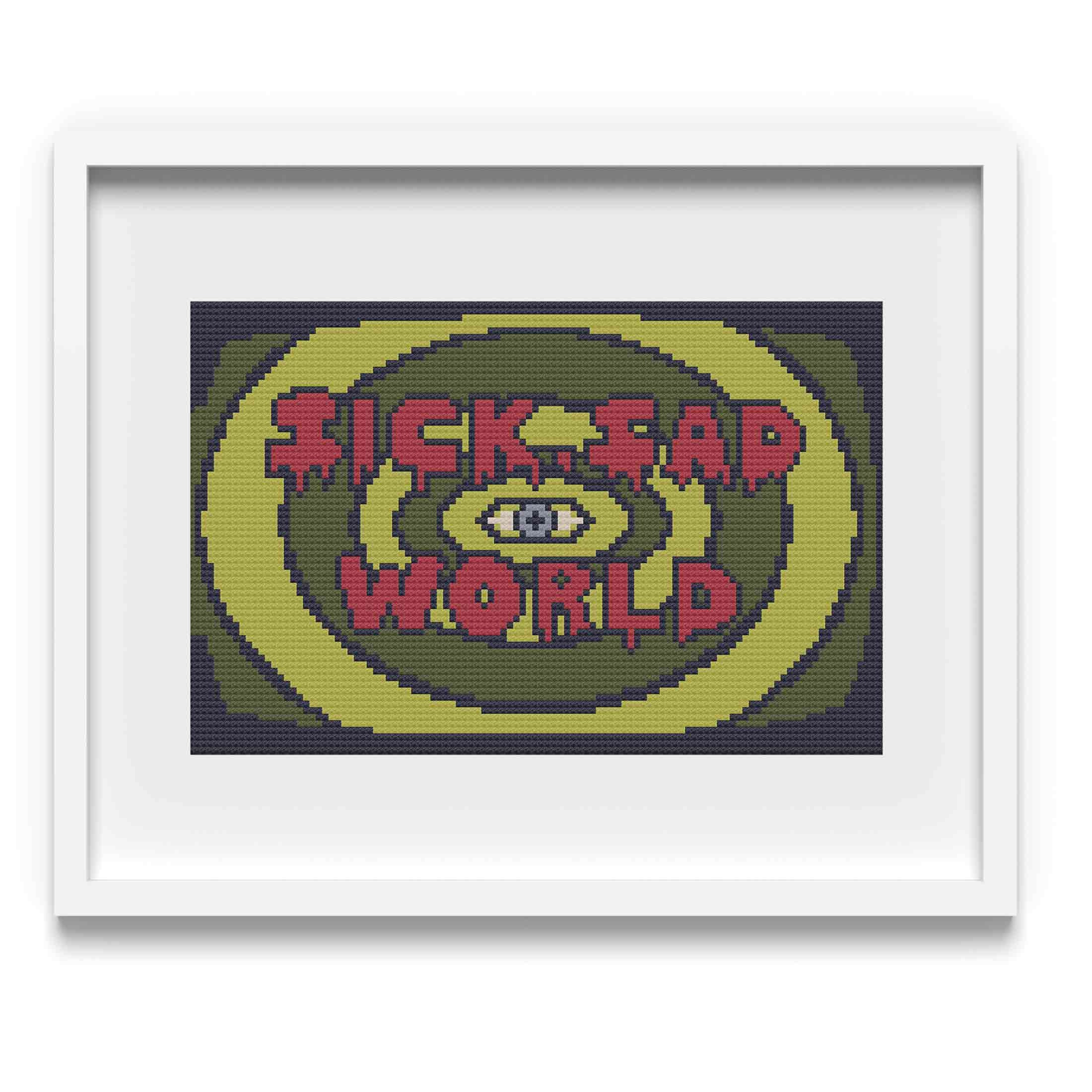 Sick Sad World Cross Stitch Pattern Meme Cross Stitch - Etsy