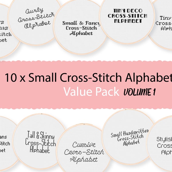 Alphabet Fonts Cross Stitch - Etsy