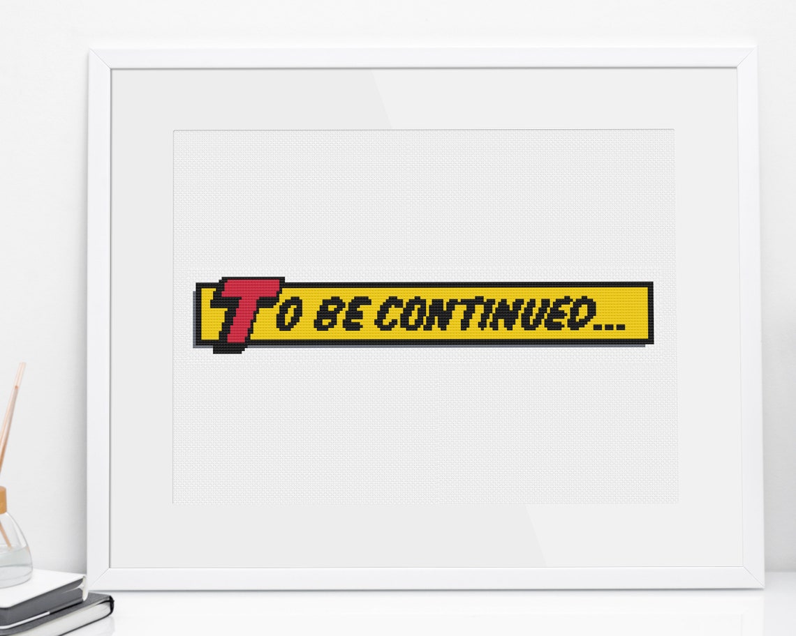 Pop Art Cross Stitch Pattern: to Be Continued Comic (digital Download ...