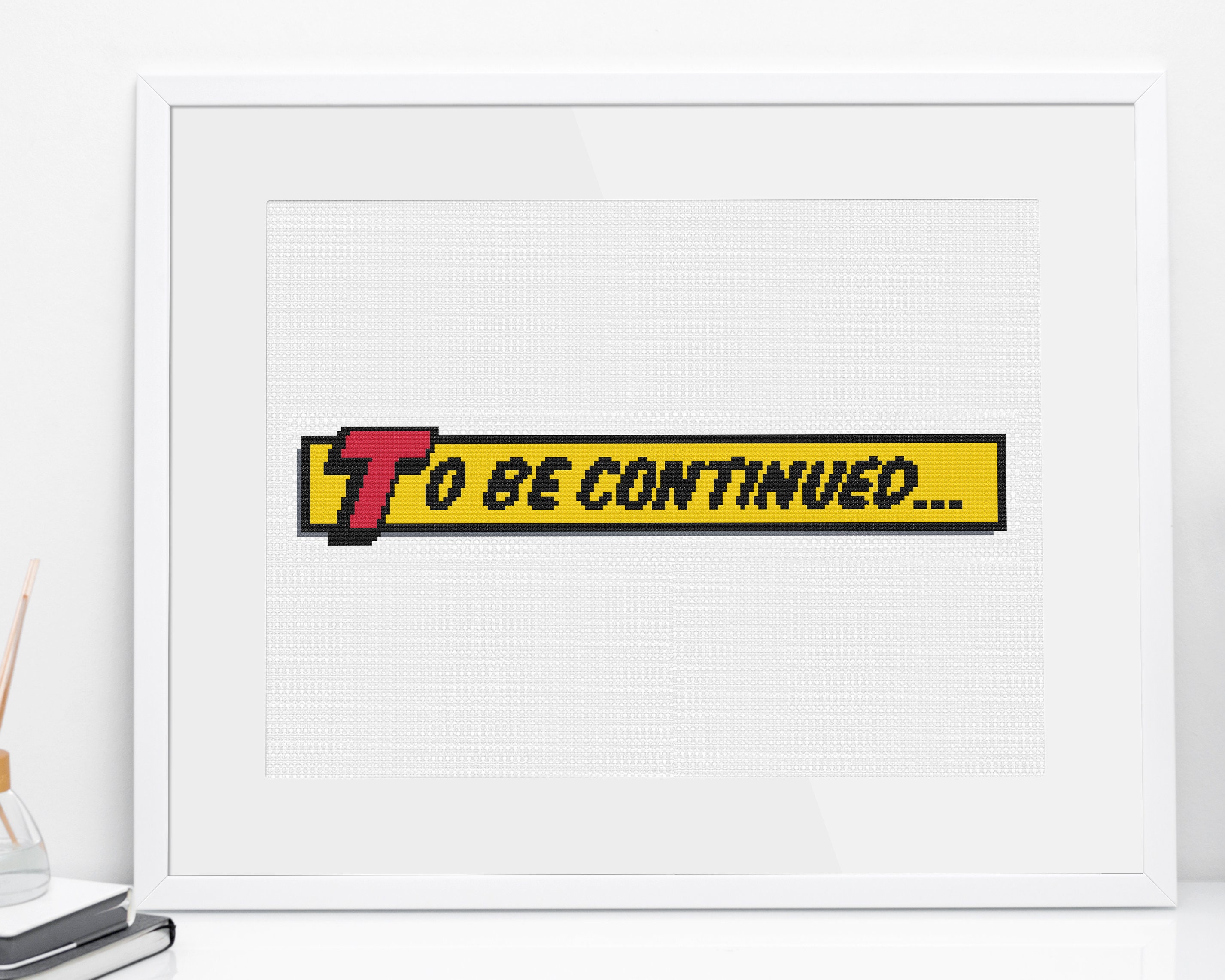 Pop Art Cross Stitch Pattern: to Be Continued Comic (digital Download ...