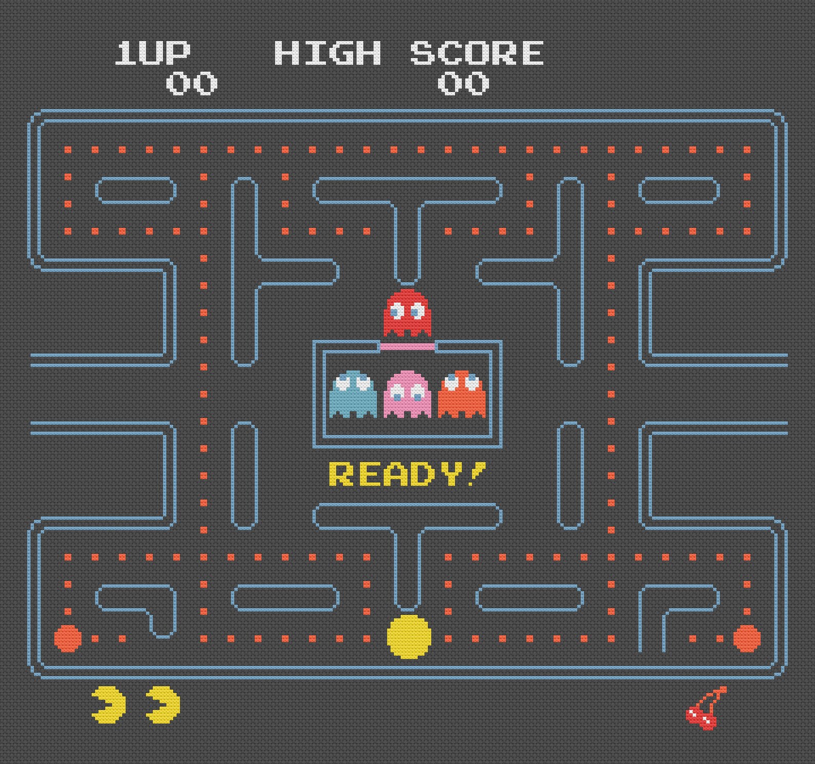 8-bit Game Cross Stitch Pattern Arcade Game Cross Stitch - Etsy