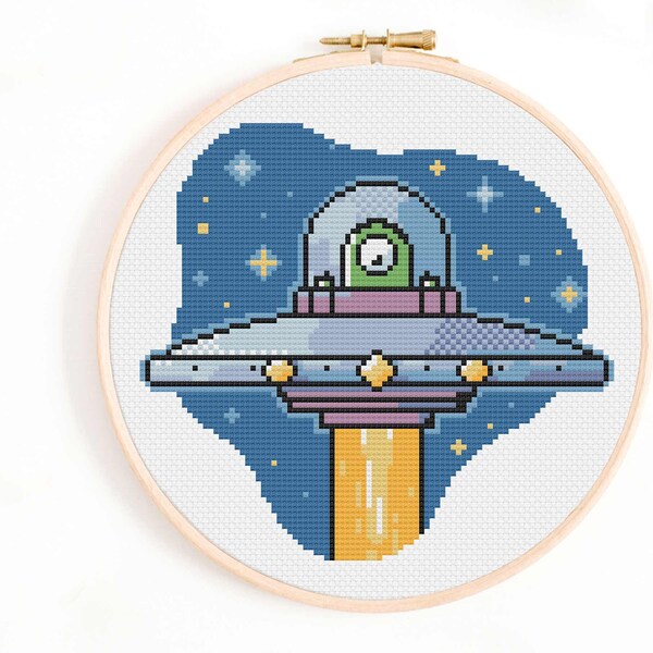Alien Cross Stitch - Etsy