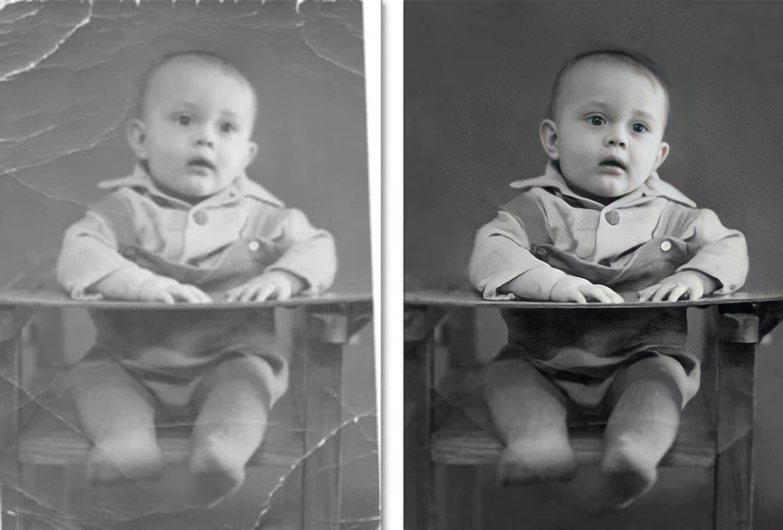 Image Restoration Service Restore Old Photos Enhance - Etsy