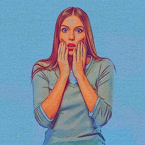 Customized Comic Book Style Portrait Colorful Personalized Self ...