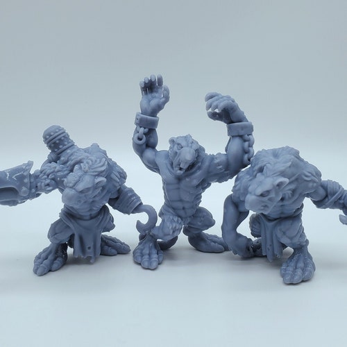 Rat Men Chain Gunner 3D Printed Resin Miniature Tabletop - Etsy