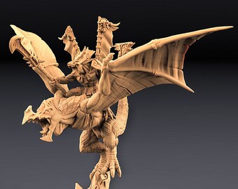 Wasteland Lizard Inix DND Monster Dark Sun 28mm Miniatures for Tabletop ...