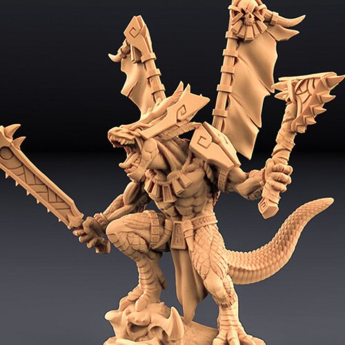 Xol'toa Goldmaw Prince 3D Printed Resin Miniature - Etsy