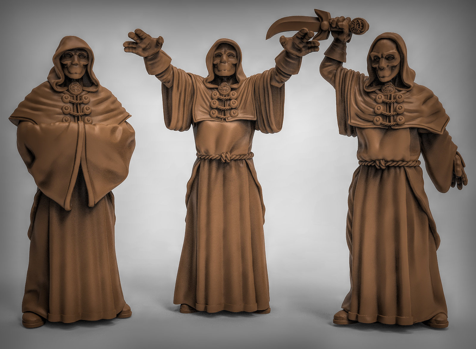 Toys & Games Cultist Mini 3D Print Priest 4k Resin Pathfinder D&D TTG ...
