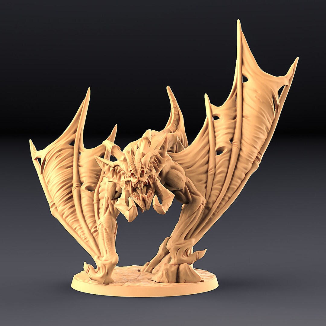 Blood Hunter Dire Bat 3D Printed Resin Miniature | Tabletop Role ...