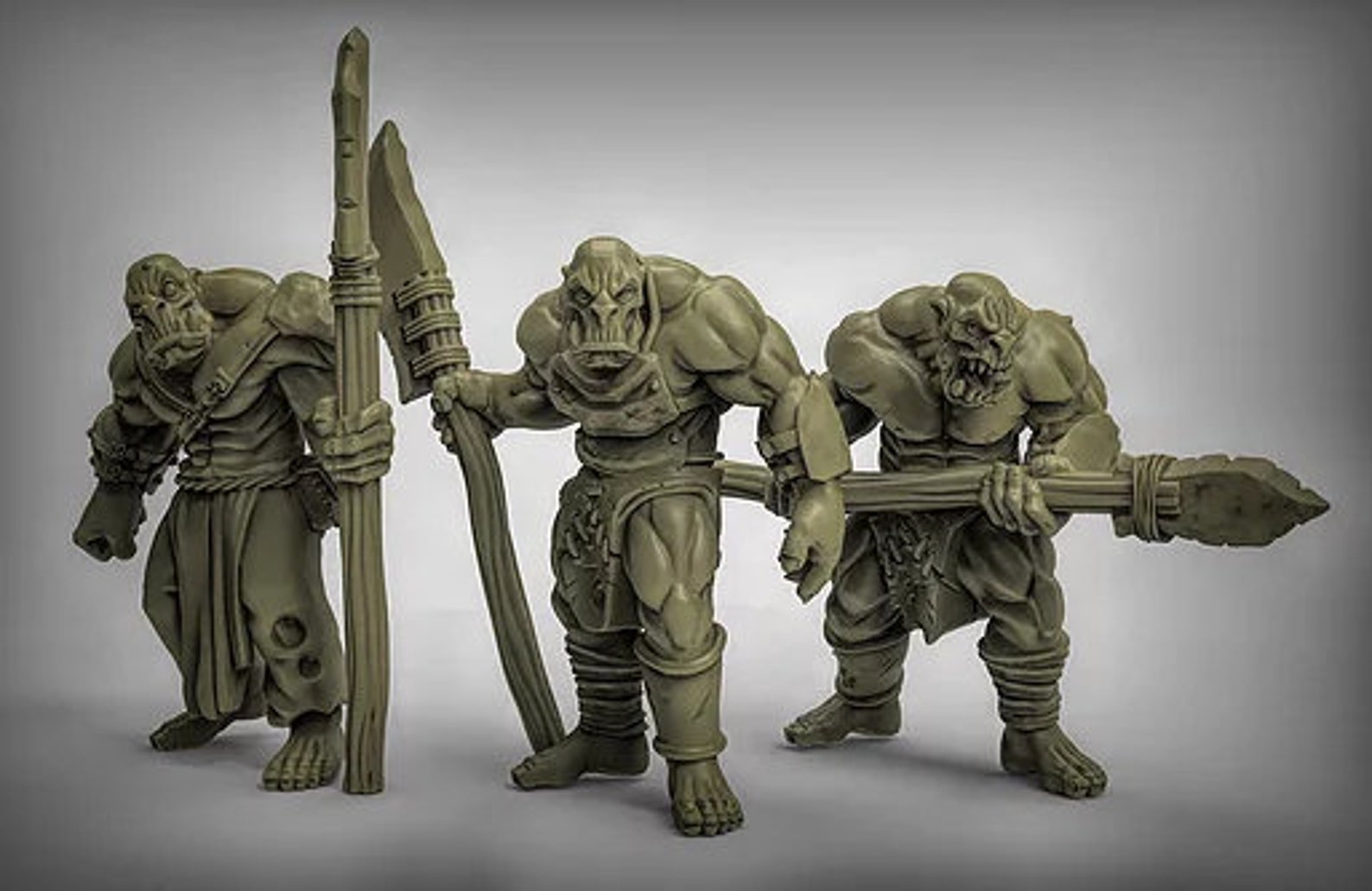 Orc Spearman 3D Printed Resin Miniature Tabletop Role | Etsy