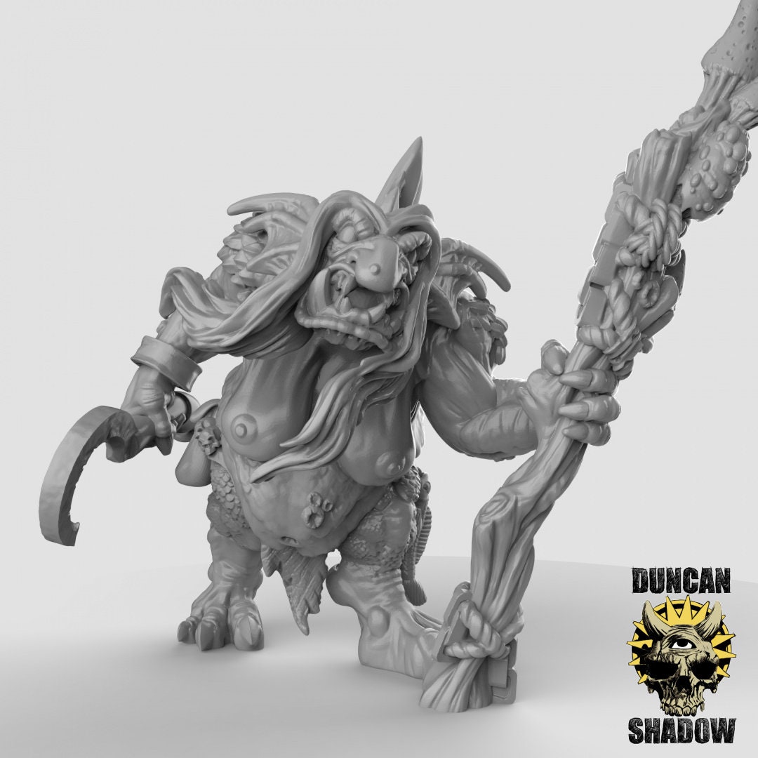 Swamp Troll Hag 3D Printed Resin Miniature | Tabletop Role Playing ...