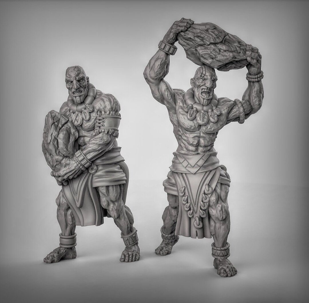 Stone Giant 3D Printed Resin Miniature | Tabletop Role Playing ...