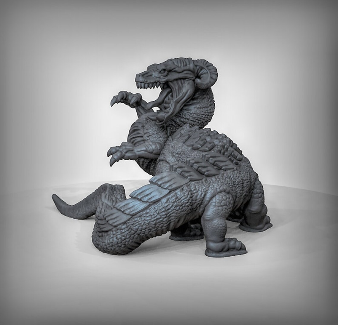 Behir Serpentine Monster 3D Printed Resin Miniature Tabletop | Etsy