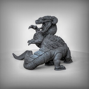 Behir Serpentine Monster 3D Printed Resin Miniature | Tabletop Role ...