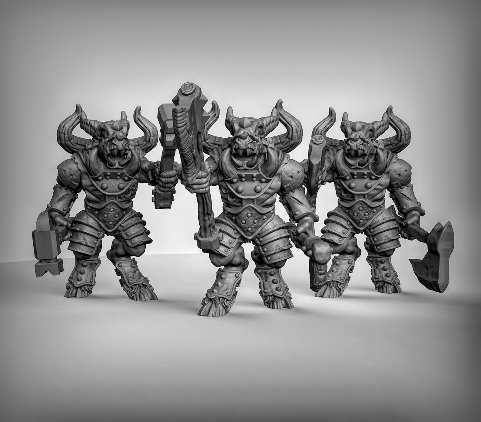 Beastmen Commander 3D Printed Resin Miniature | Tabletop Role Playing ...