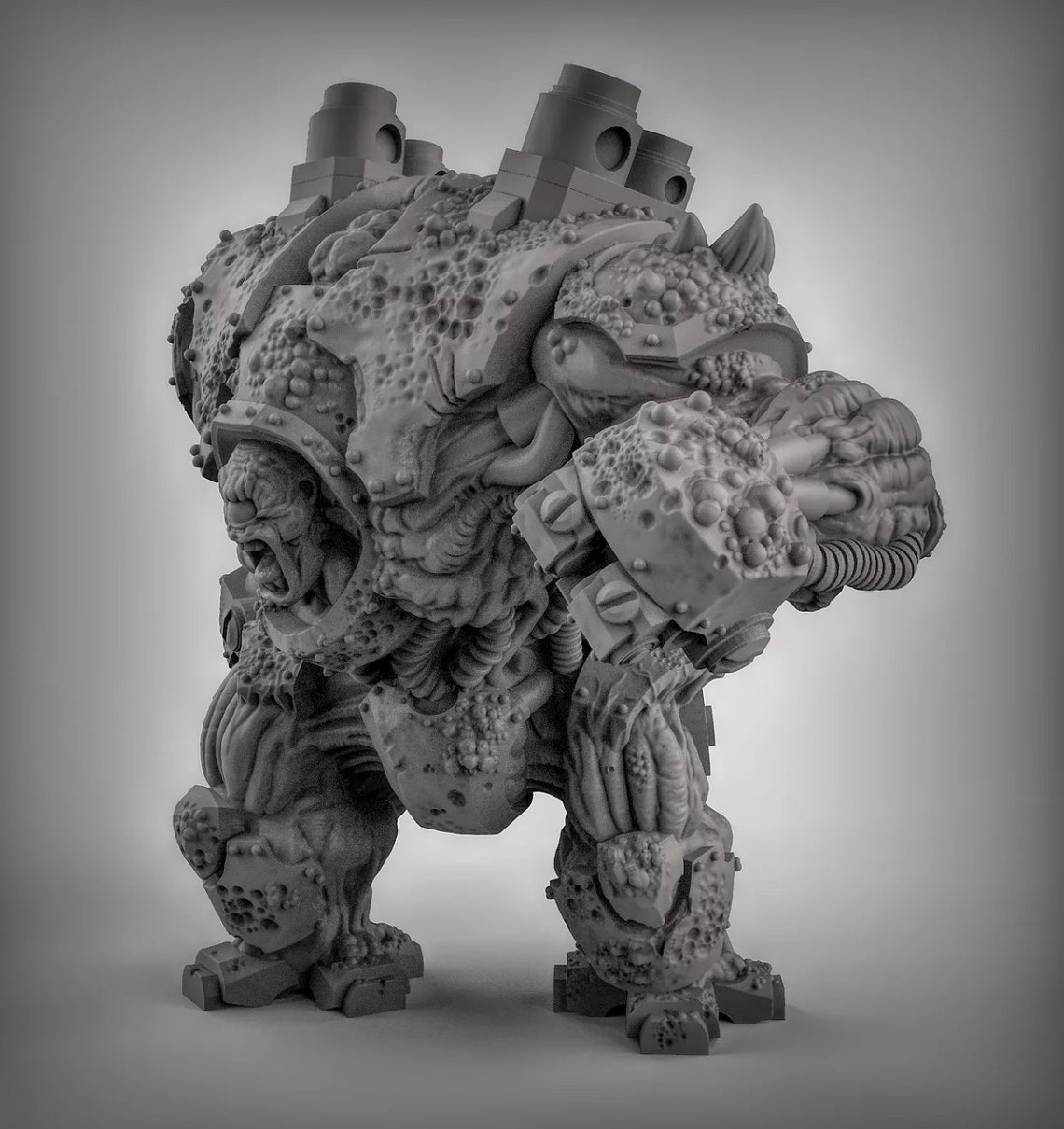 Infernal Golem V1 3D Printed Resin Miniature Tabletop Role | Etsy