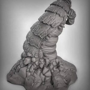 Frost Worm 3D Printed Resin Miniature | Tabletop Role Playing ...