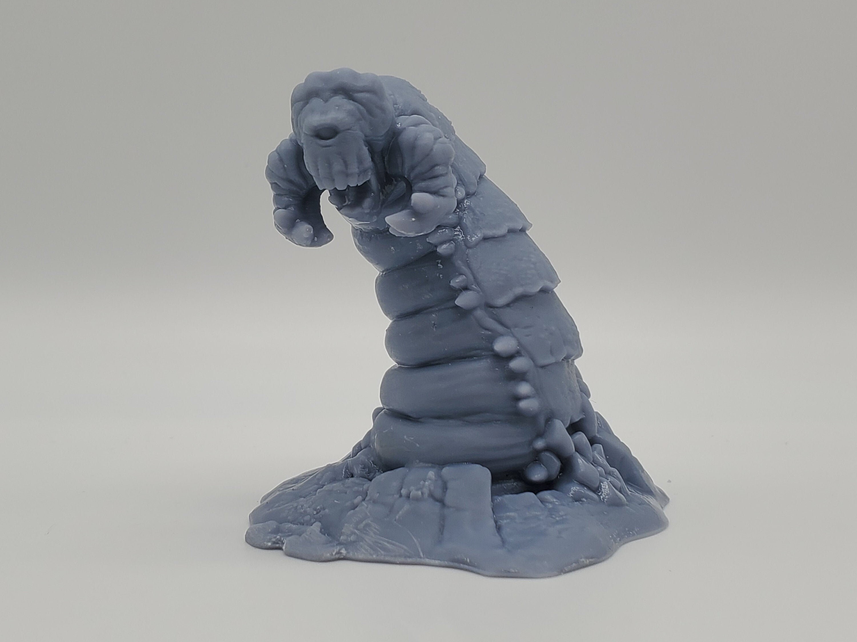Frost Worm 3D Printed Resin Miniature Tabletop Role Playing - Etsy