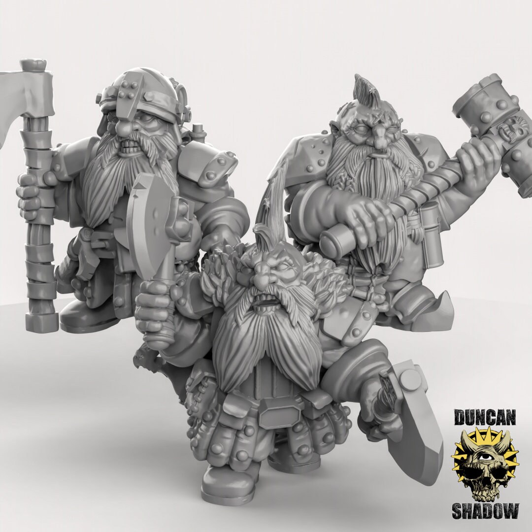 Dwarf Hero Adventurers 3D Printed Resin Miniature | Tabletop Role ...