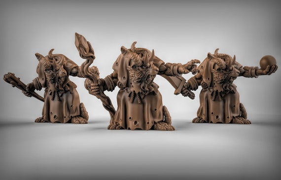 Rat Folk Shaman 3D Printed Resin Miniature Tabletop Role - Etsy